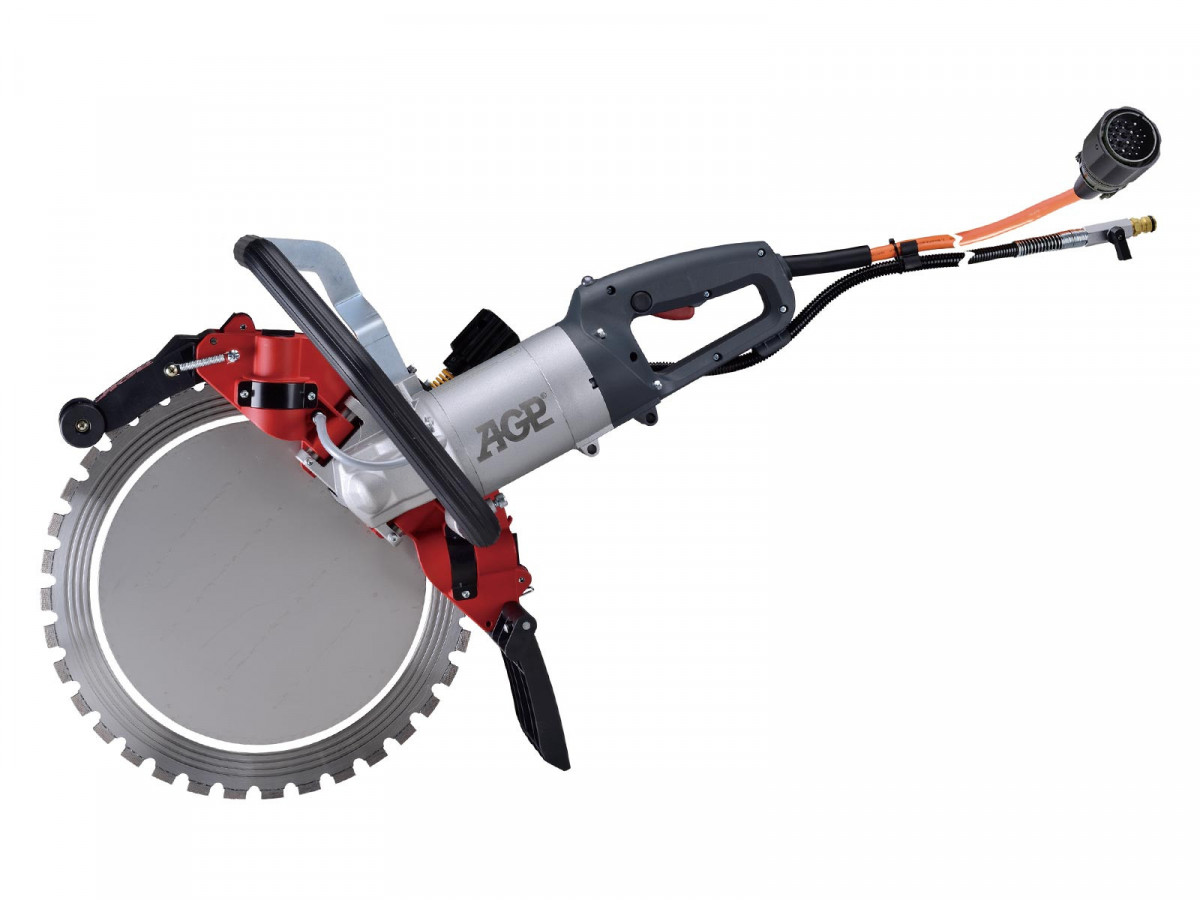 Ferăstrău cu inel electric de mână pentru beton AGP R16 ⭐ FenozaShop