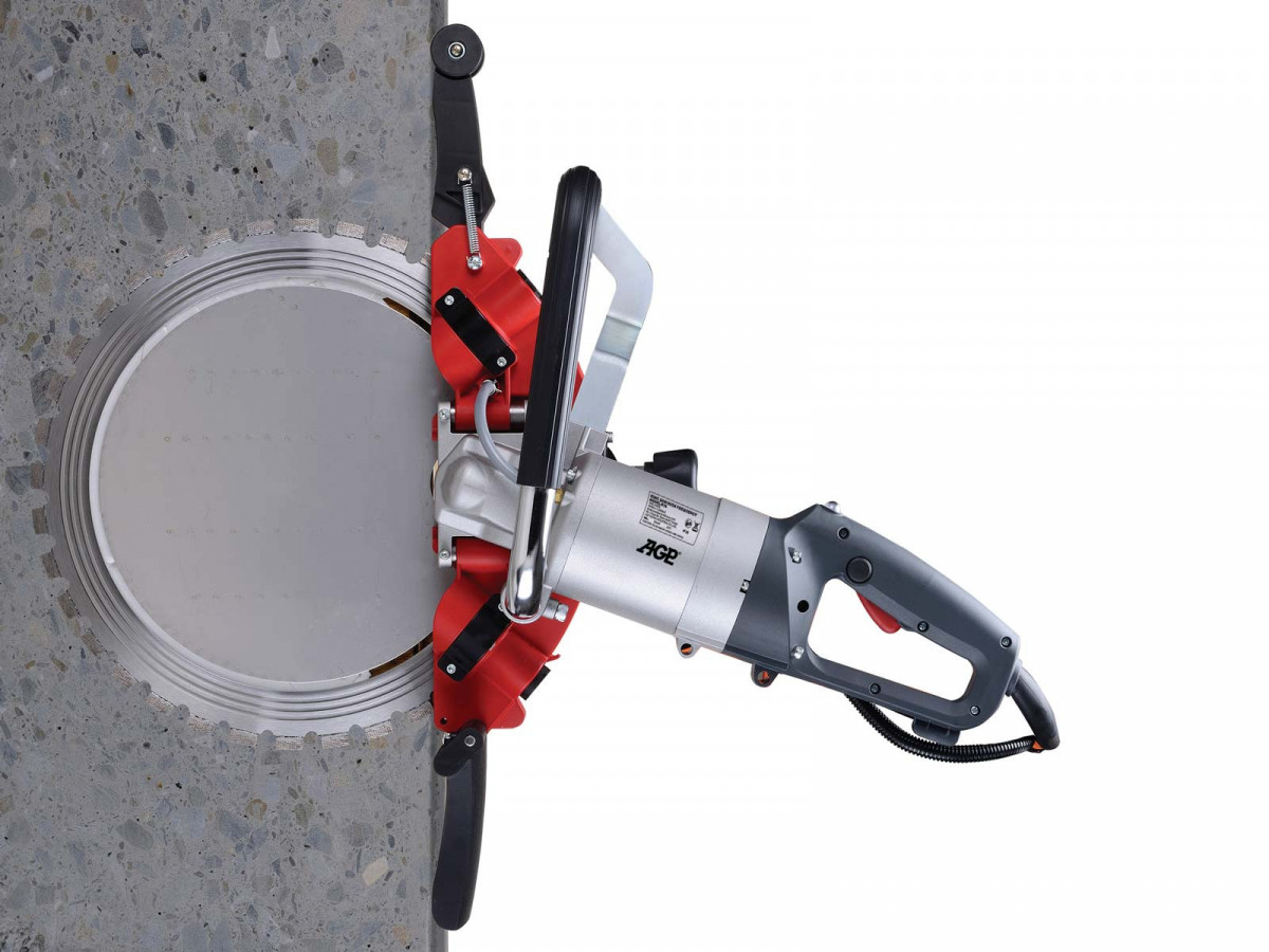 Ferăstrău cu inel electric de mână pentru beton AGP R16 ⭐ FenozaShop